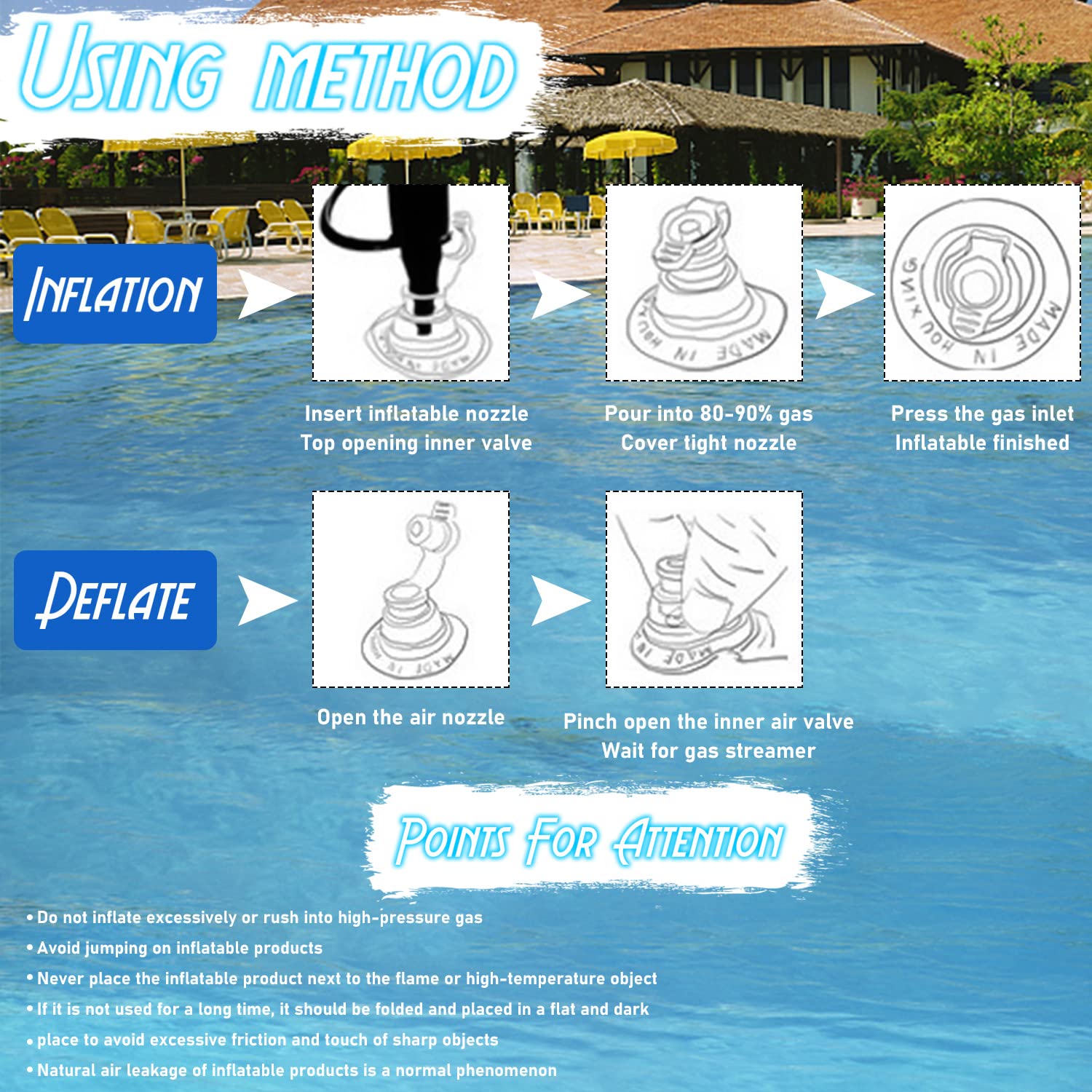 Depointer Life Inflatable Tank Float with Water Cannon Squirt Water Gun Toy Pool Tank Float for Kids Adult Summer Pool Party