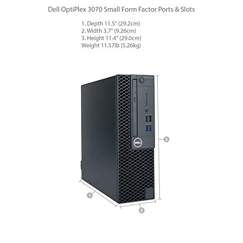 Dell OptiPlex 3070 SFF Small Form Factor Desktop - 9th Gen Intel Core i7-9700 8-Core, 32GB DDR4, 1TB NVMe SSD, Windows 10 Pro (Renewed)