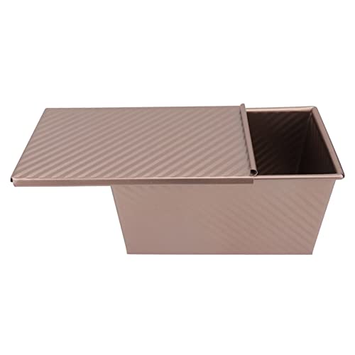 Loaf Pan,DEWIN Loaf Pan with Lid for Baking Bread Nonstick Corrugated Steel Bakeware Mould for Oven Kitchen