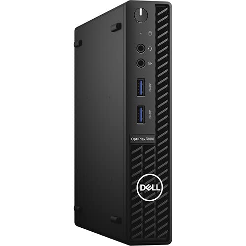 Dell Optiplex 3000 3080 Micro Tower Desktop (2020) | Core i5-128GB SSD - 16GB RAM | 6 Cores @ 3.8 GHz - 10th Gen CPU Win 11 Pro (Renewed)