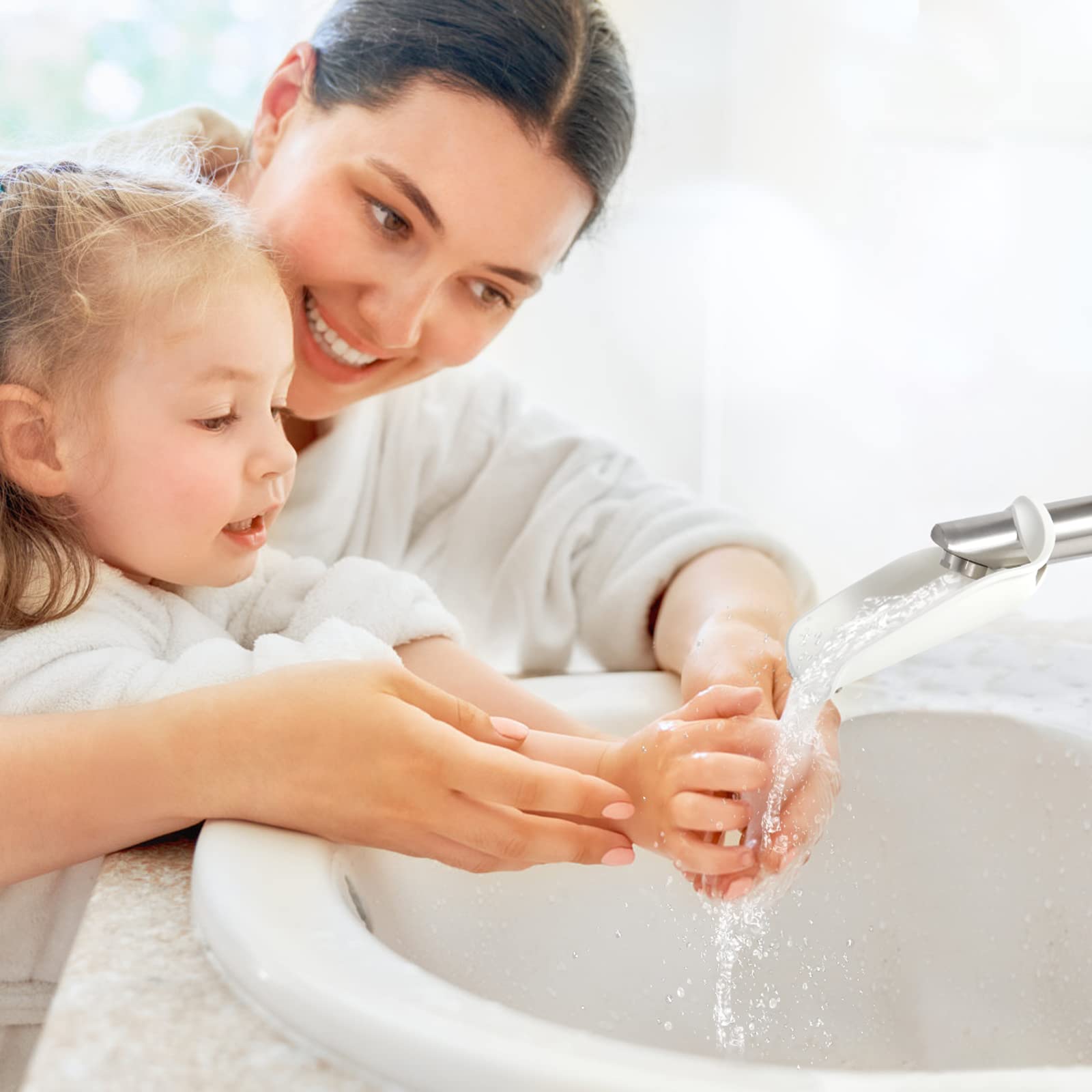 Faucet Extender for Kids, 4Pack Sink Extender for Toddlers, Bathroom Wash Tap Washing Helper, Faucet Extender for Children Baby