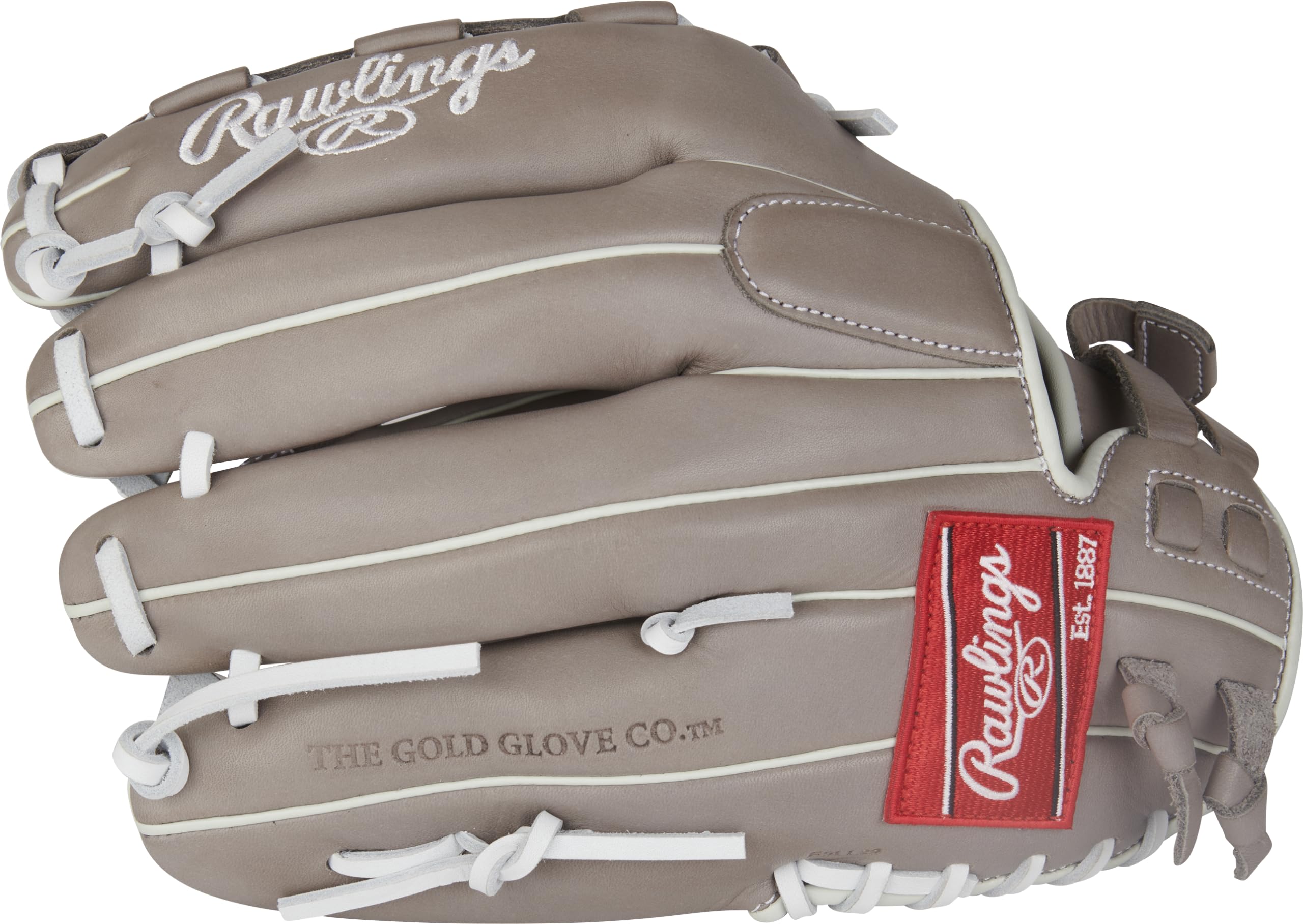 Rawlings | R9 Series Fastpitch Softball Glove | Double-Lace Basket Web | Grey | 12.5' | RHT