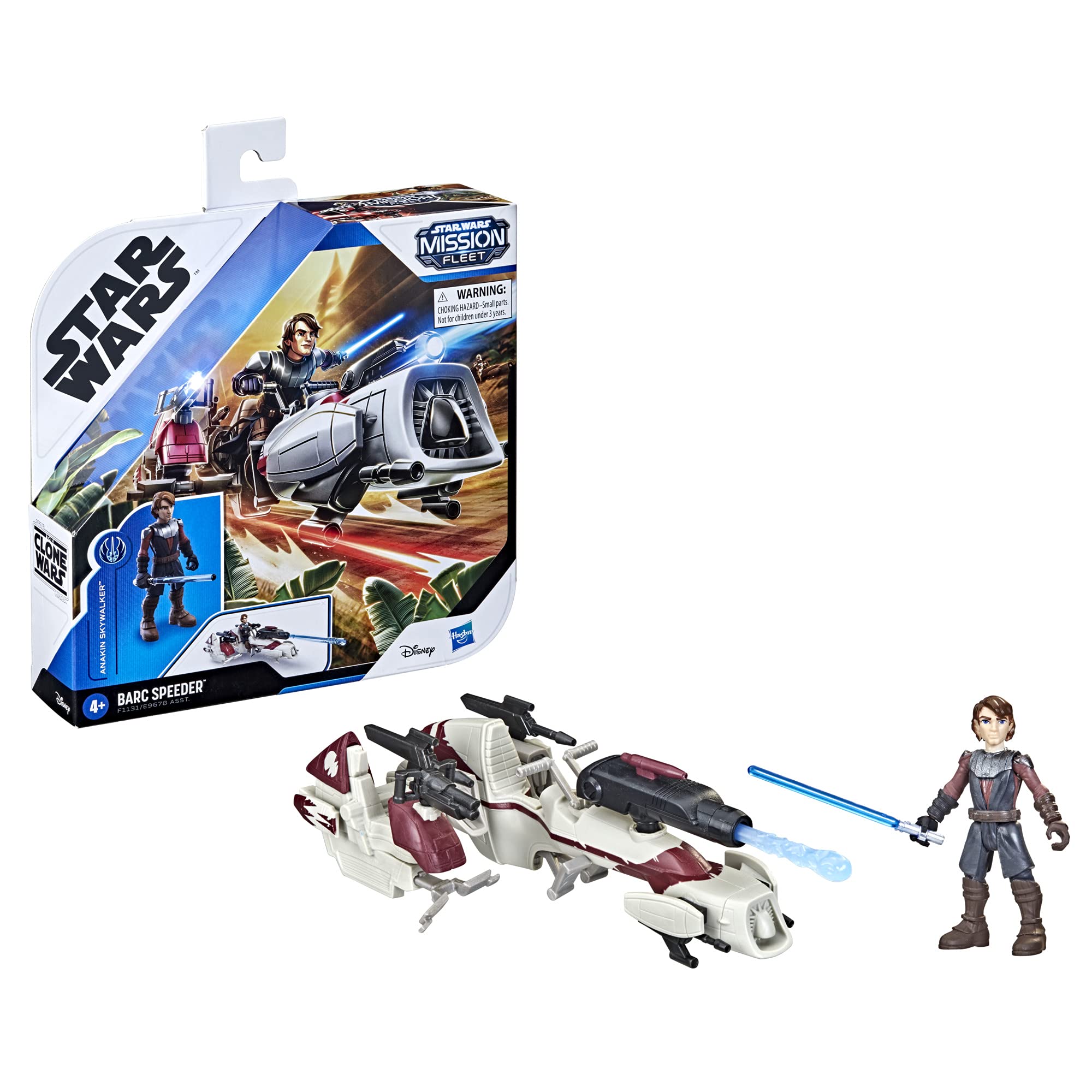 STAR WARS Mission Fleet Expedition Class Anakin Skywalker BARC Speeder Strike 2.5-Inch-Scale Figure and Vehicle for Kids Ages 4 and Up