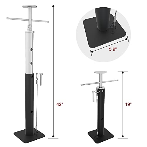 TeukRiGa Slide Out Adjustable Supports Stabilizer Jacks from 19in-42in Travel Trailer Stabilizer Jacks Camper Jack Stands 5th Wheel 5000lbs Capacity,Supports Up to 5,000 lbs.2 Pcs
