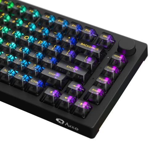 EPOMAKER 155 Keys Clear Keycaps Polycabonate ASA Profile Transparent Set for Mechanical Gaming Keyboard, Compatible with MX-Clone Switches Cherry/Gateron/Kailh/Switch