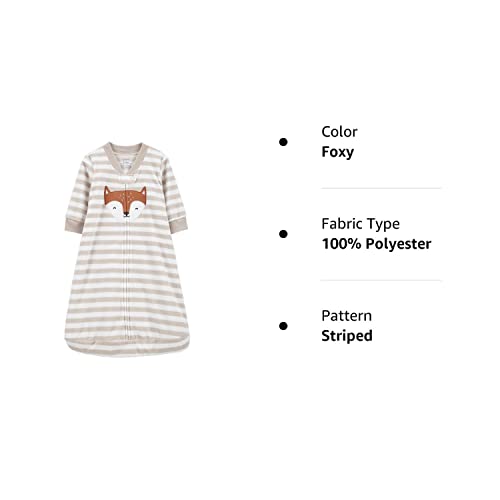 Carter's Unisex Baby Fleece Sleepbag Sleepsuit (Foxy, 0-3 Months)