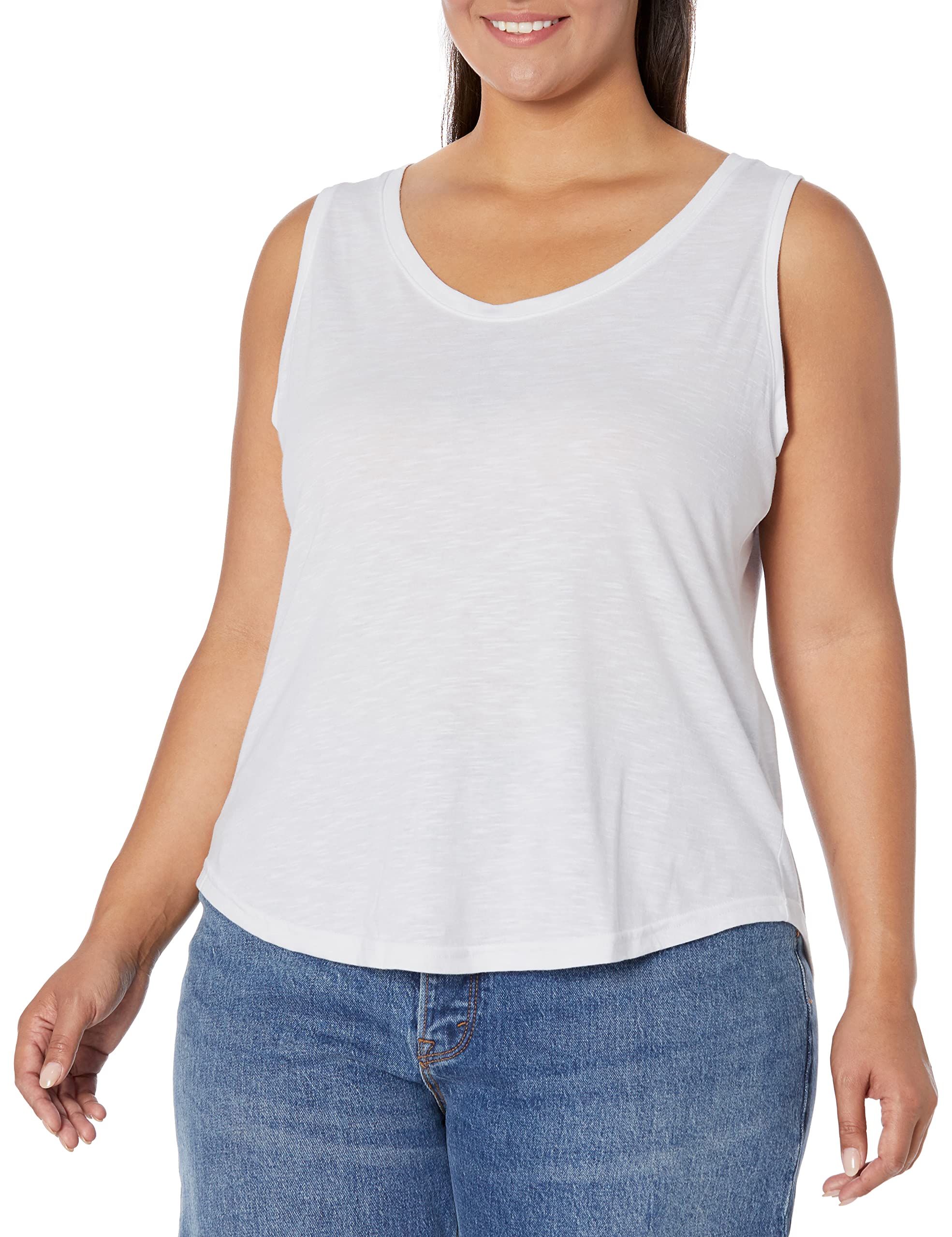 Columbia Womenās Cades Cape Tank Top, Moisture Wicking, Comfort Stretch, White, XX-Large
