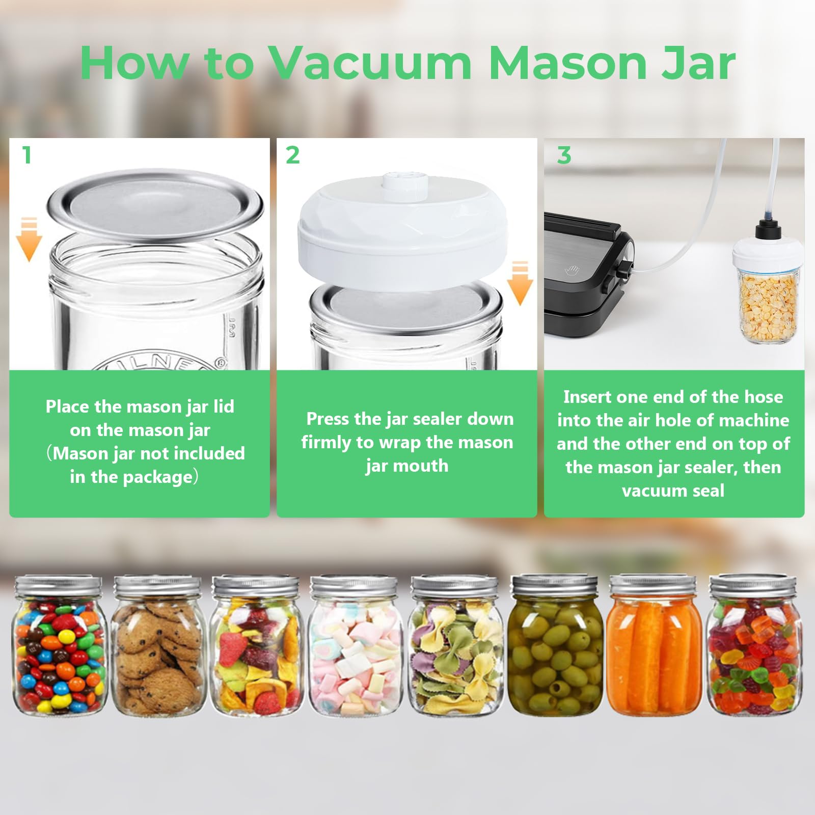 Cordless Vacuum Sealer Machine, Rechargeable Vacuum Sealer for Dry/Moist Food, Build in Cutter and Bag Storage, With External Suction Hose, 1 Pack Vacuum Sealer Roll (Silver and White)