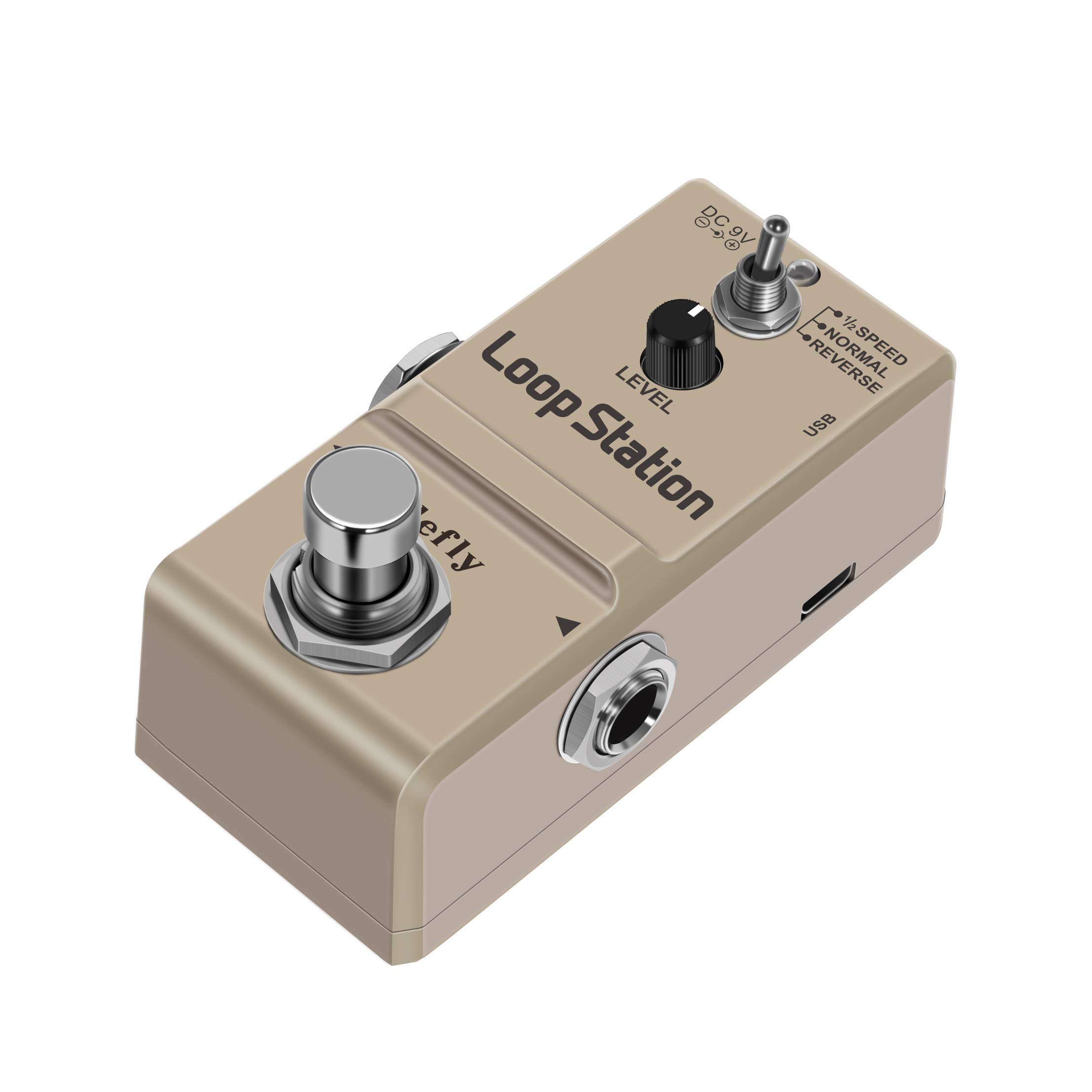 Clefly Tiny Loop Station Looper Effects Pedal Unlimited Overdubs 10m Of Looping 1/2 Time Reverse