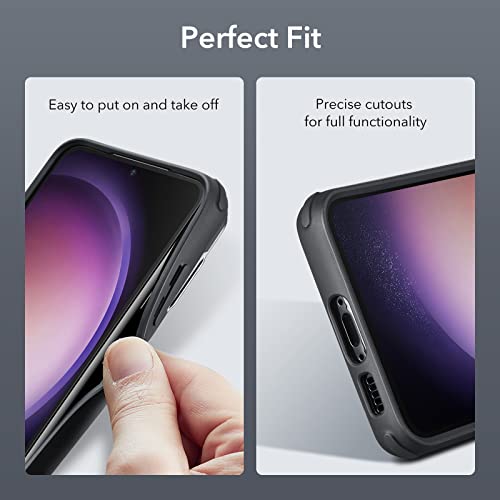 ESR for Samsung Galaxy S23 Plus Classic Kickstand Case, Adjustable Built-in Camera Ring Stand, Military-Grade Drop Protection, Case for Samsung S23 Plus, Shockproof Scratch-Resistant, Frosted Black