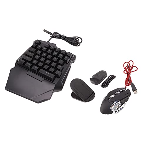 Gaming Keyboard Mouse Converter Professional One Hand Keyboard Mouse Dual USB Port