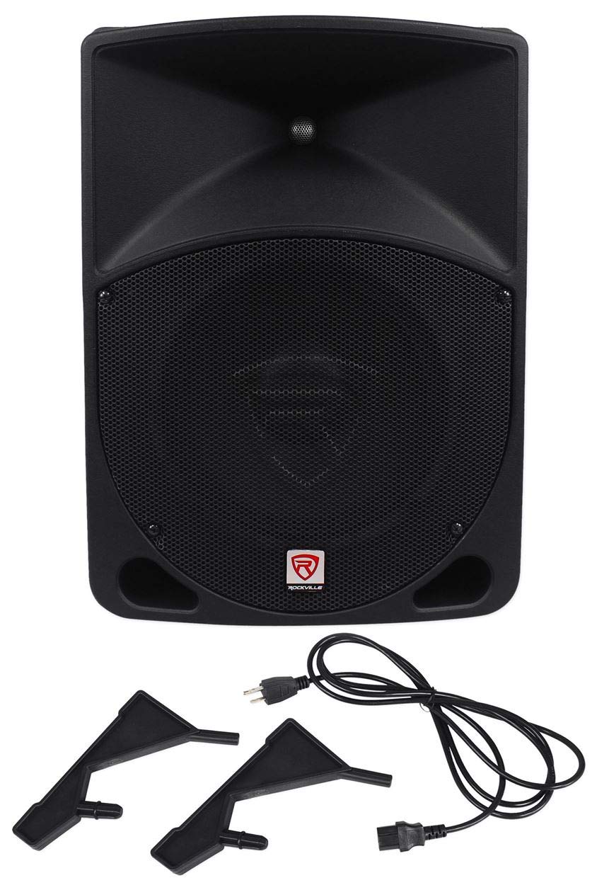 Rockville Pair Power Gig RPG10 10" Powered Active 1200 Watt 2-Way DJ PA Speakers