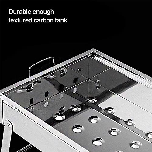 Lapden Folding Portable BBQ Grill Charcoal Barbecue Grill Outdoor Camping Picnic Burner Foldable Charcoal Camping Barbecue Oven