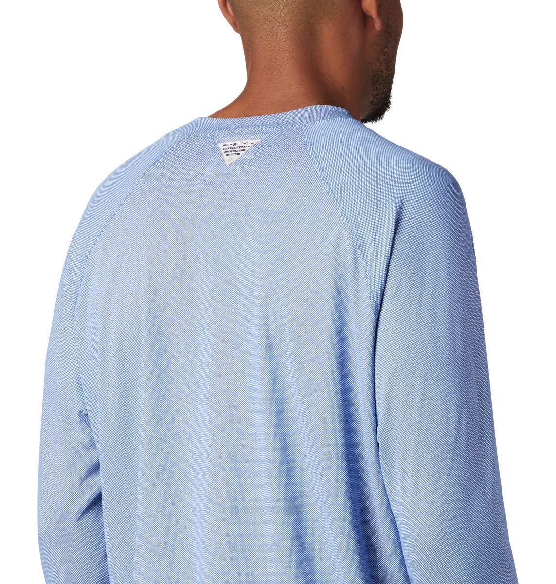 Columbia Men's Terminal Deflector Zero Mock Long Sleeve, Vivid Blue, X-Large