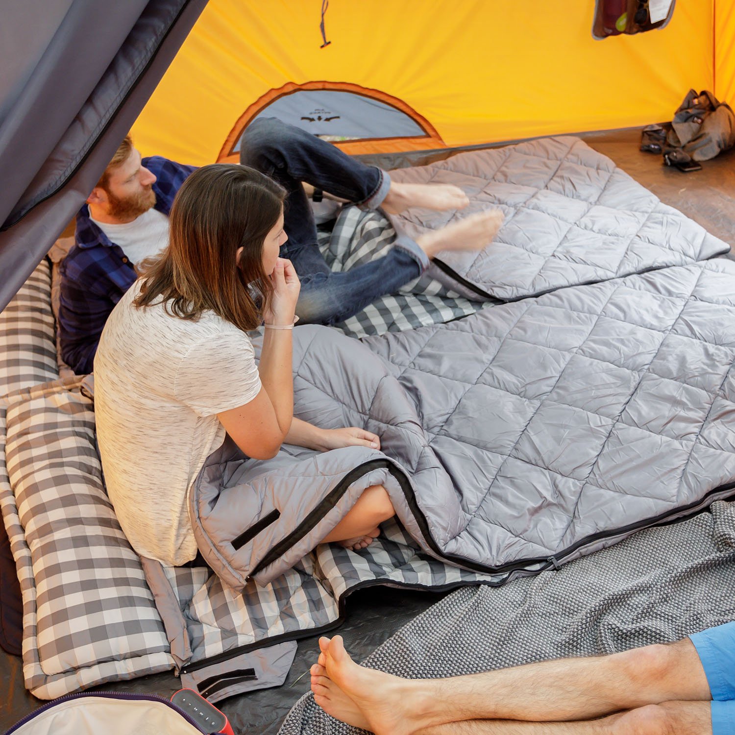 CORE 20 Deg Oversized Adult Sleeping Bag, Gray
