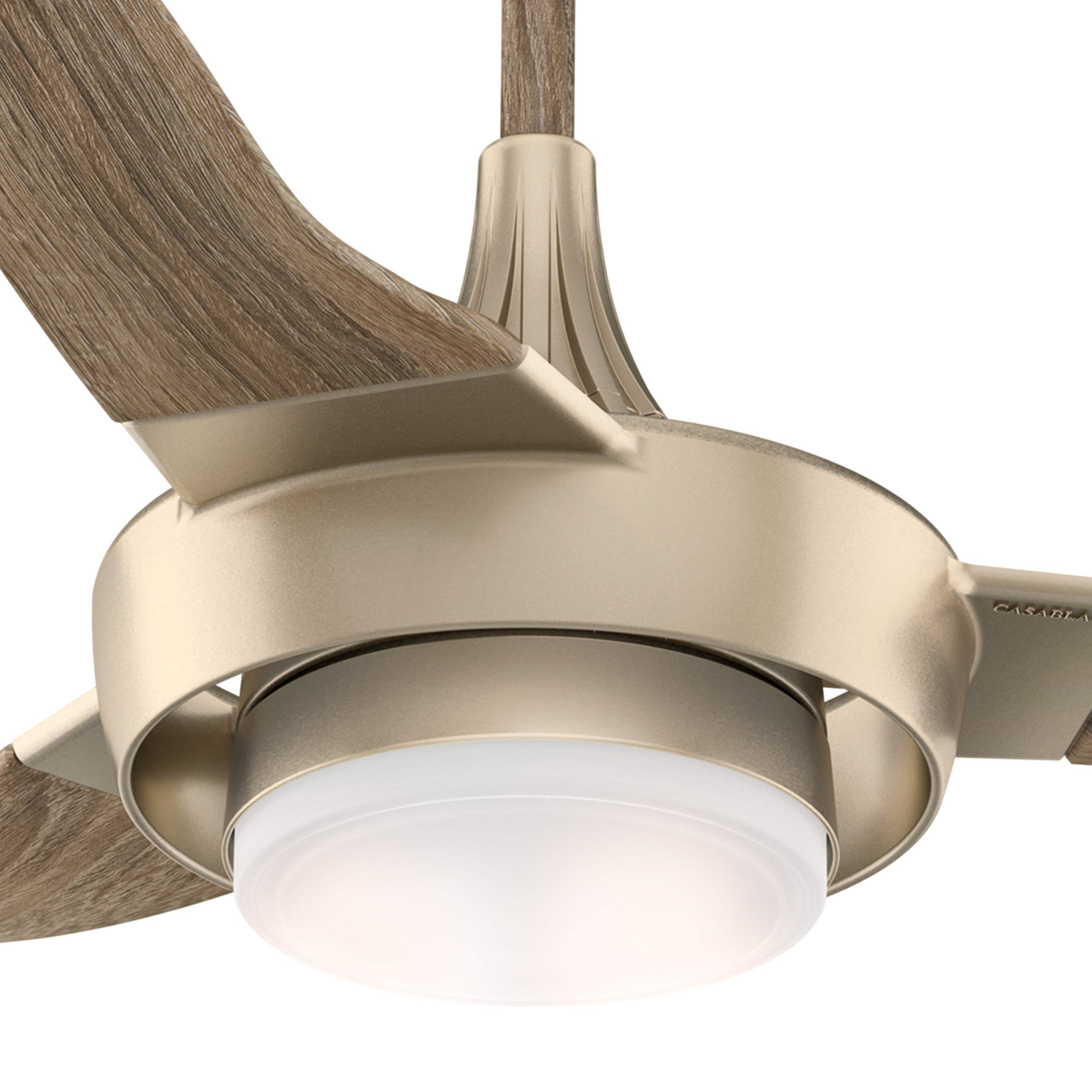 Casablanca Fan 64 inch Contemporary Metallic SunSand Ceiling Fan with Light Kit and Remote Control (Renewed)