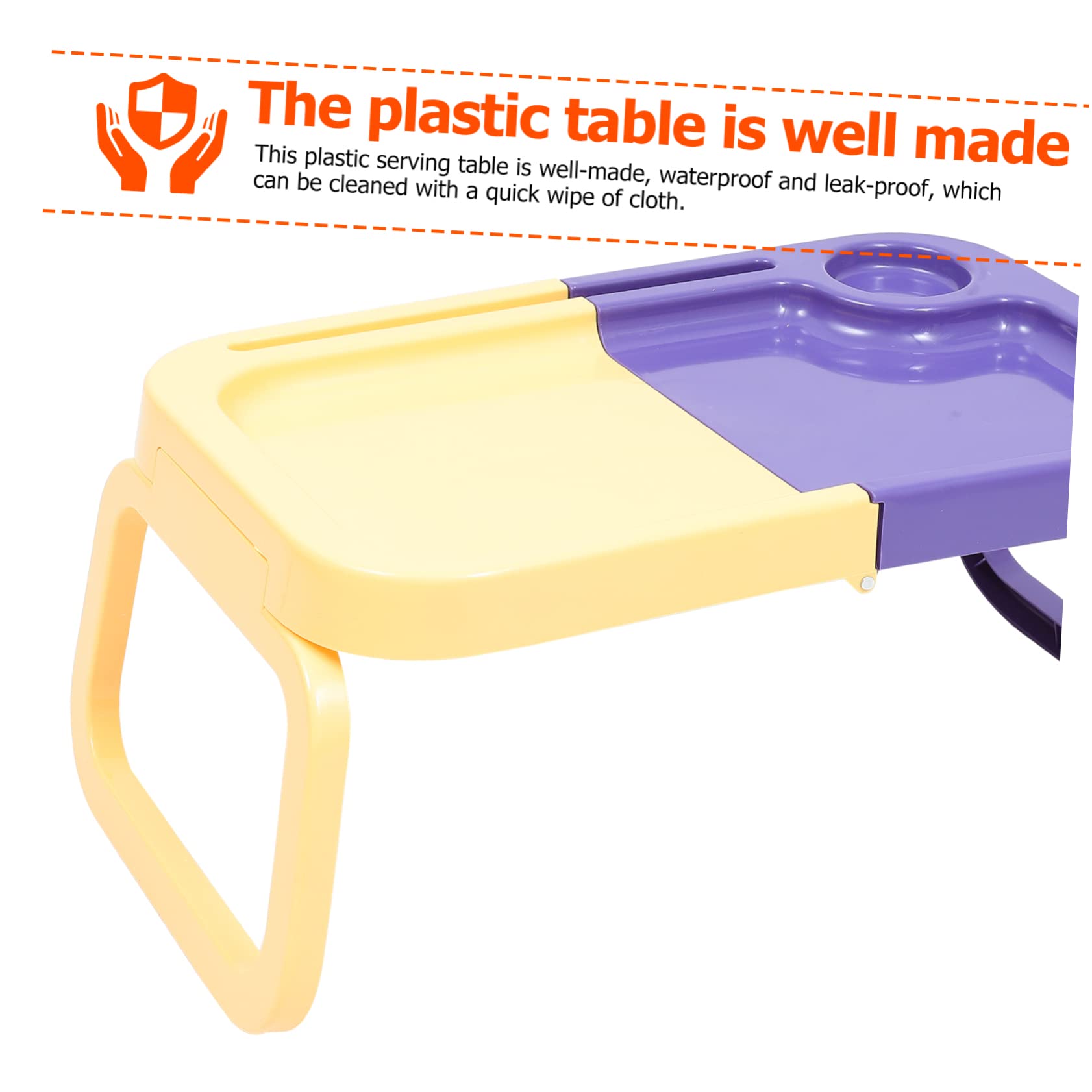 Ciieeo Student Dessert Household Laptop Desk Foldable Household tv Trays Student Laptop Table Television Storage Rack Plastic Plastic Table Breakfast Plate Bedside Table