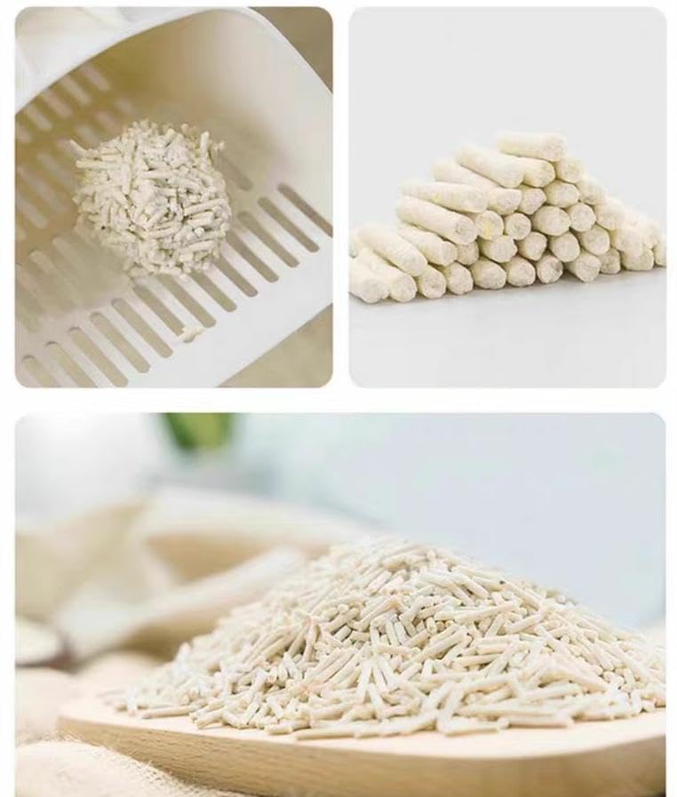 FEELING BEST Tofu Cat Litter 11.2LB(5.6lb×2bag) Clumping, 100% Food Grade Raw Materials, Clumping,Flushable,Ultra Absorbent and Fast Drying,Solubility in Water,Really Dust-Free,Less Scattering