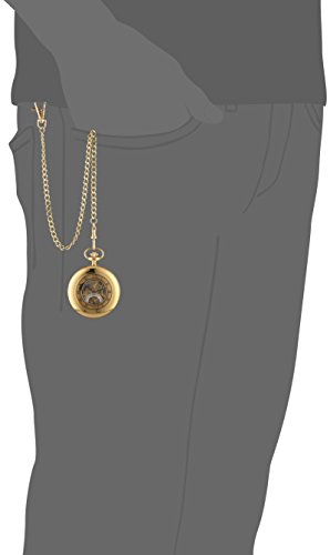Charles-Hubert, Paris 3972-G Premium Collection Analog Display Mechanical Hand Wind Pocket Watch