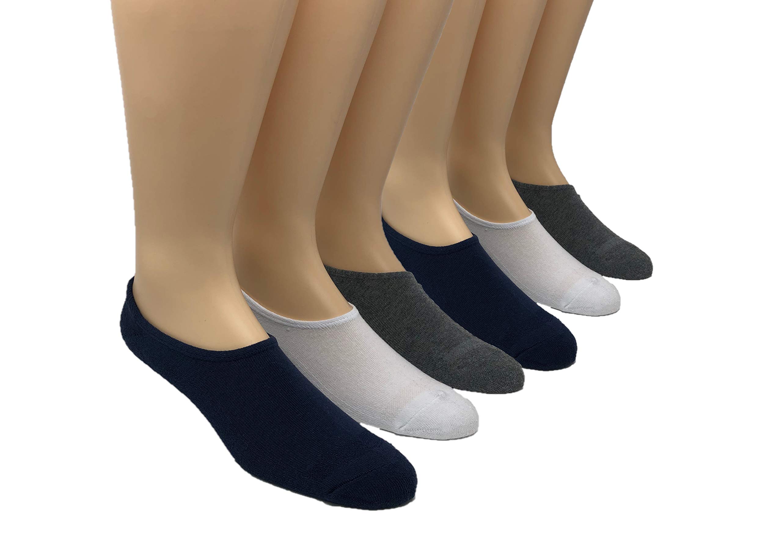 Converse Mens 6 Pack Half Cushion Ultra Low Multi Socks No Show Made For Chucks, 6-12