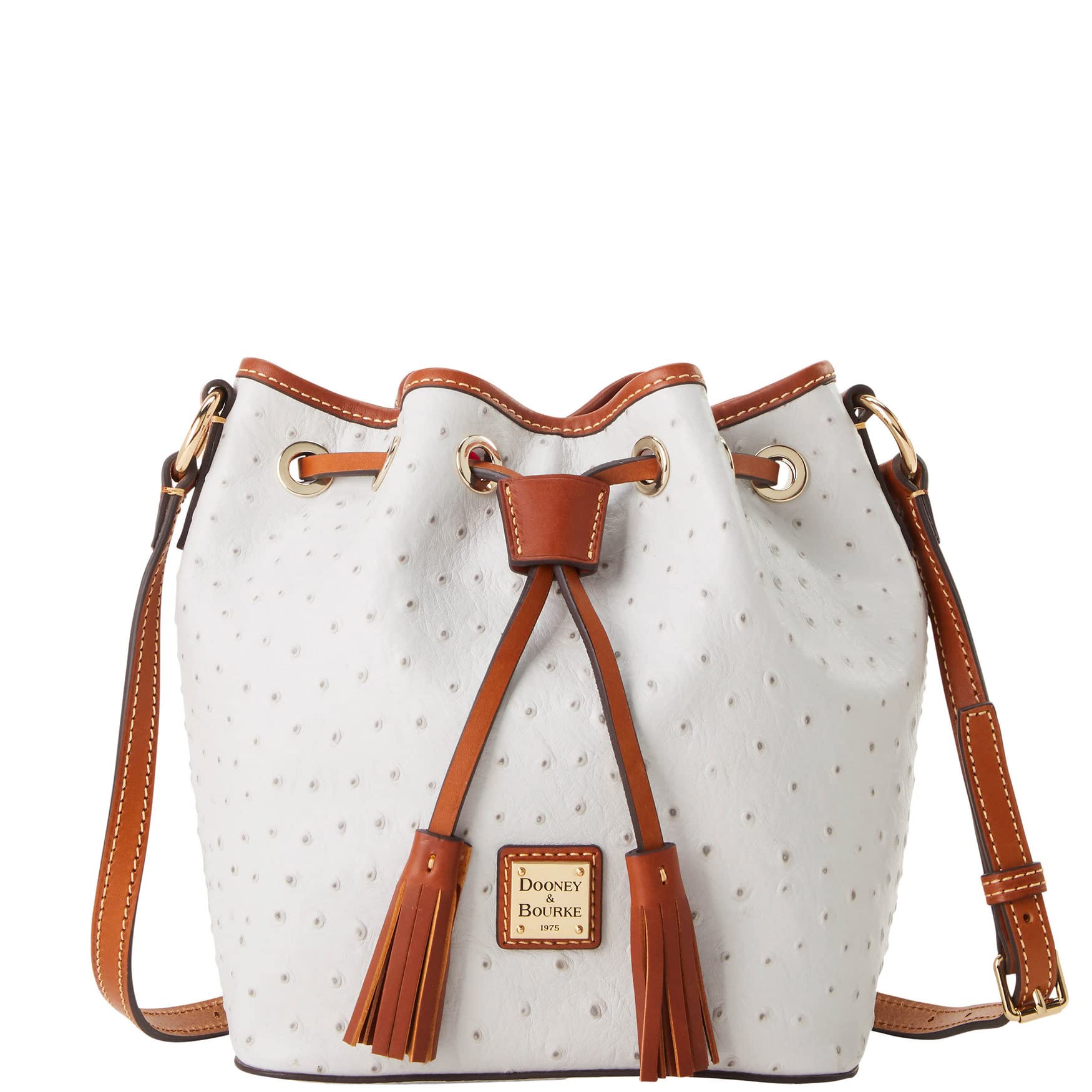 Dooney & Bourke Handbag, Ostrich Kendall Crossbody - Fog