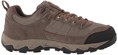 Columbia Mens Valley Pointe Waterproof Hiking Shoe, Pebble/Canyon Gold, 11.5 Wide US
