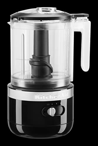 KitchenAid 5 Cup Cordless Food Chopper, Onyx Black