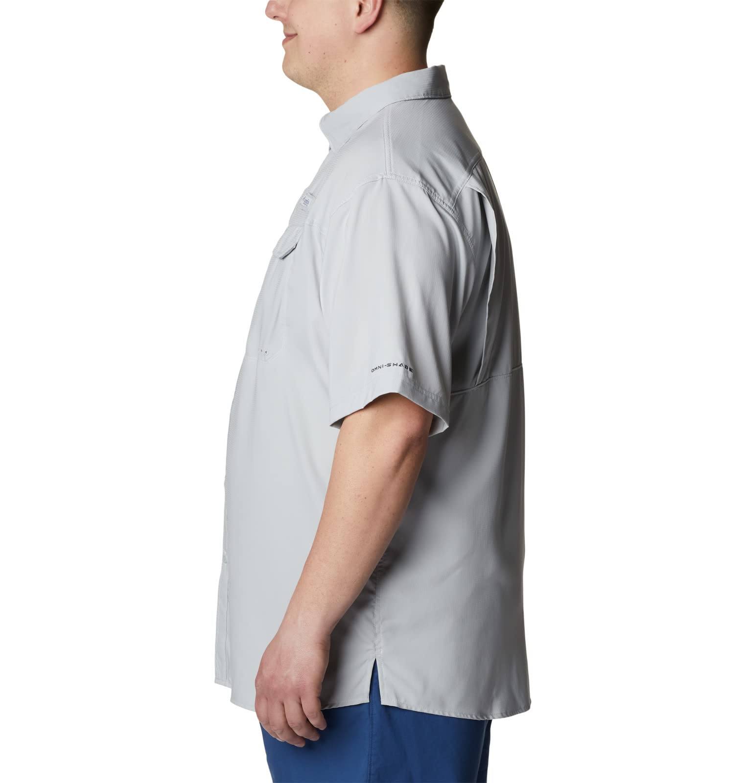 Columbia Men's Low Drag Offshore Short Sleeve Shirt, UPF 40 Protection, Moisture Wicking Fabric T-Shirt,Cool Grey,XX-Large