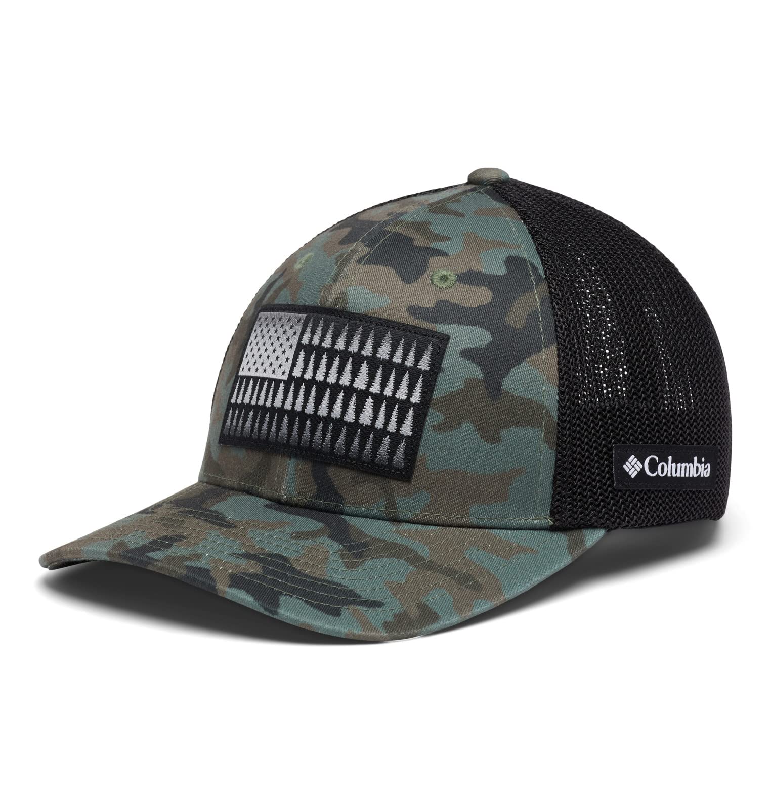 Columbia Mesh™ Tree Flag Ball Cap Cypress Trad Camo LG/XL (6 3/4-7 1/2)