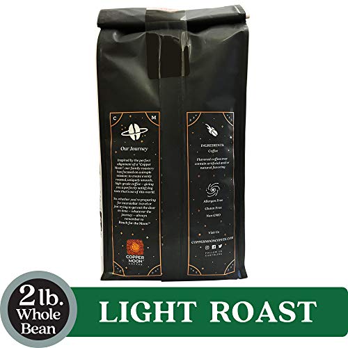 Copper Moon Whole Bean Coffee, Light Roast, Guatemalan Blend, 5 Lb