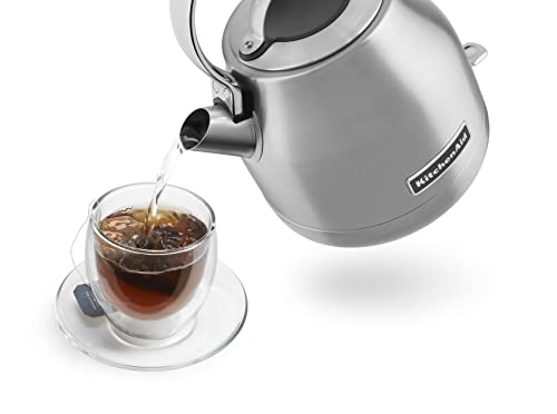 KitchenAid KEK1222SX 1.25-Liter Electric Kettle - Brushed Stainless Steel,Small