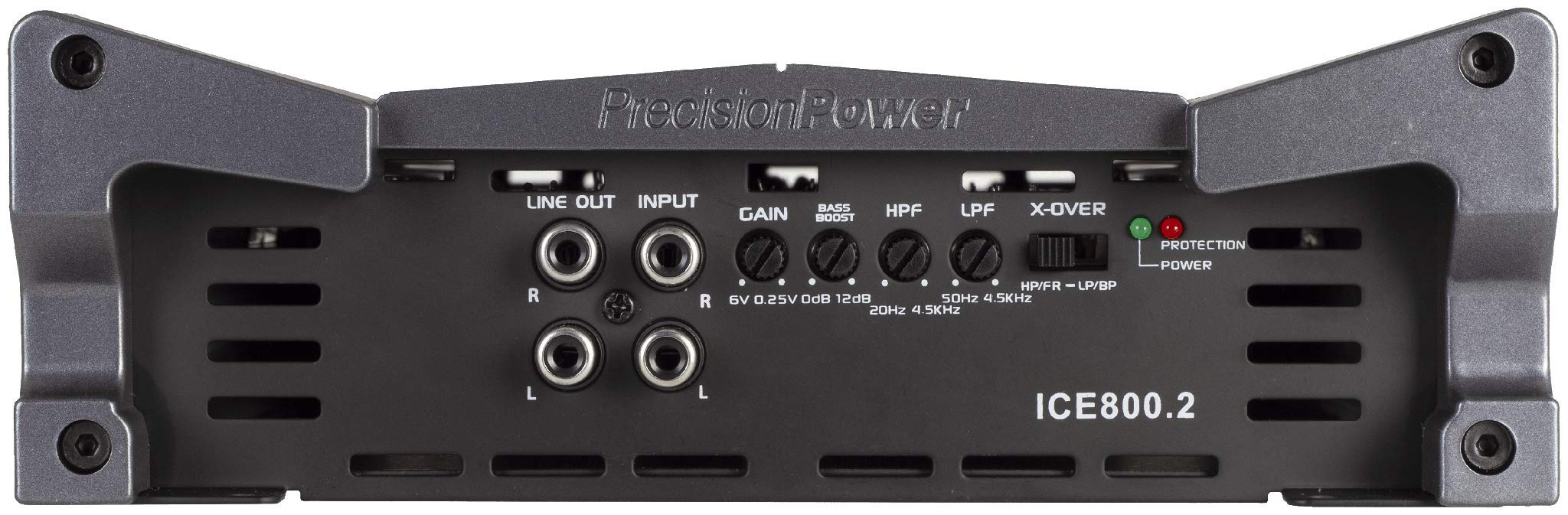 Precision Power ICE800.2 Black Ice Series 800W Class A/B 2Ch Amplifier