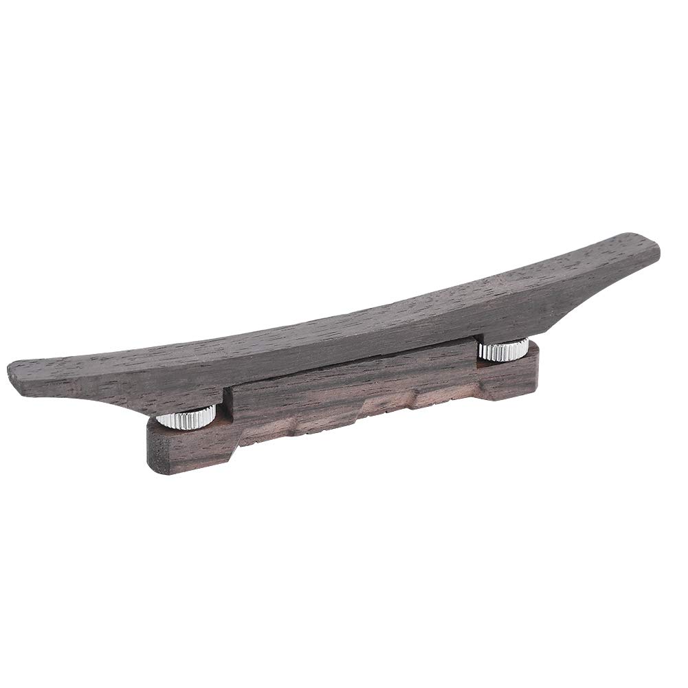 Rosewood Mandolin Bridge, Adjustable Rosewood Mandolin String Height Bridge Musical Instrument Accessory,Archtop Mandolin Bridge For Guitar Bass Mandolin Musical Parts Mandolin Bridg