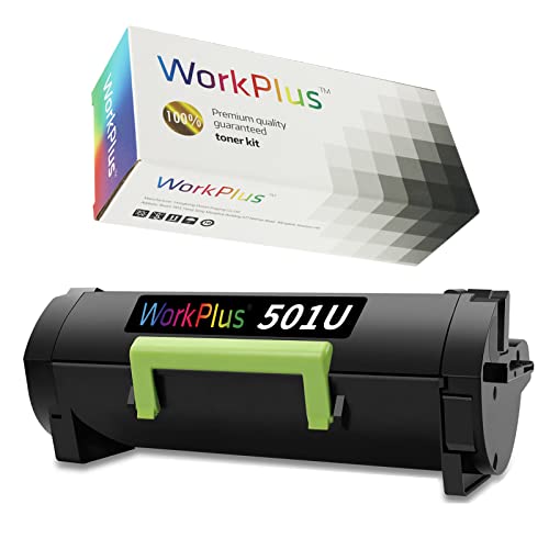 WorkPlus Remanufactured for Lexmark 50F1U00 501U Toner Cartridge for MS510 MS510dn MS610dn MS610 MS610de MS610dtn MS610dte Printer(1XBlack 20,000 Pages )