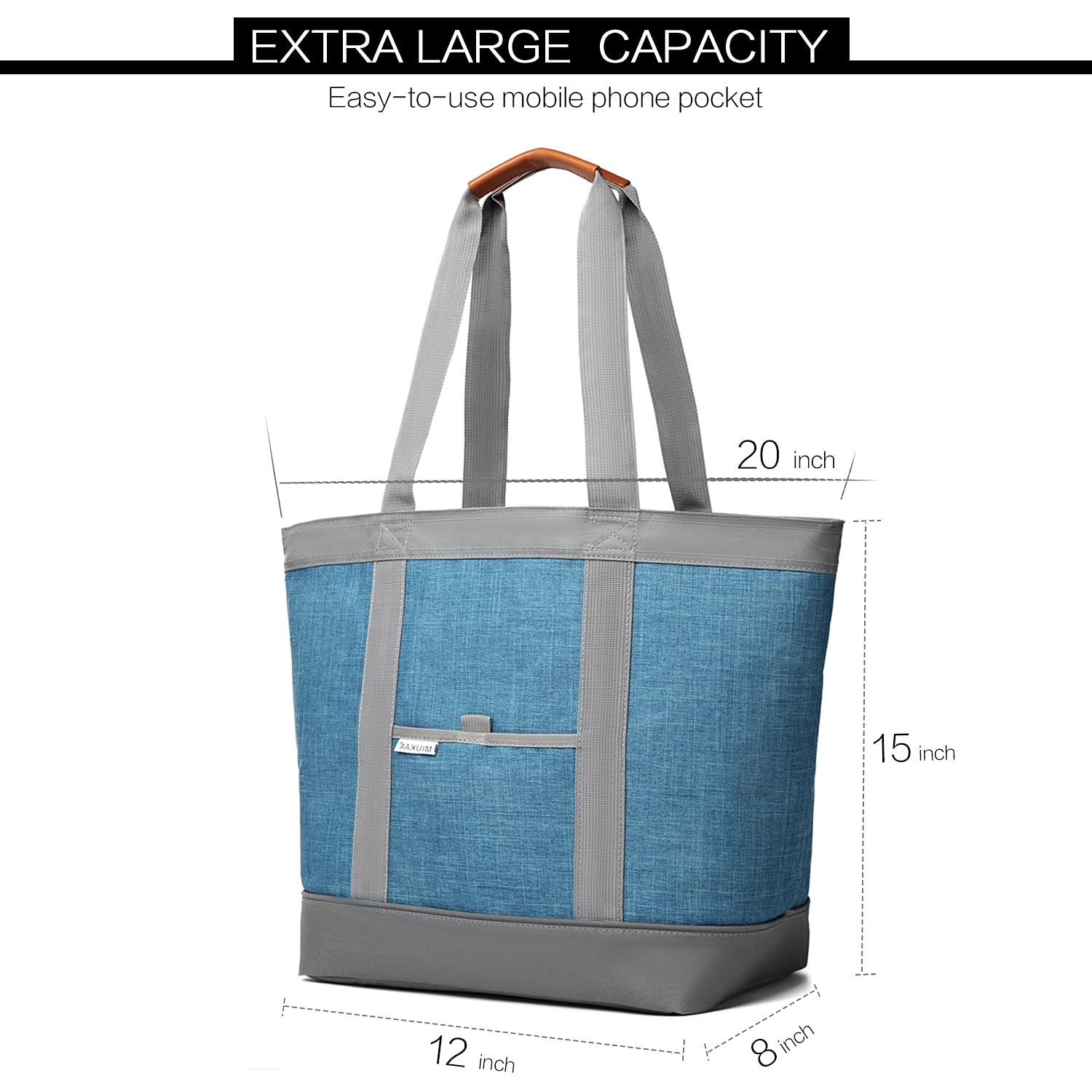 Insulated Cooler Bag - Reusable, Thermal Foam Insulation for Hot/Cold Food, Ideal for Delivery, Travel, and Picnics