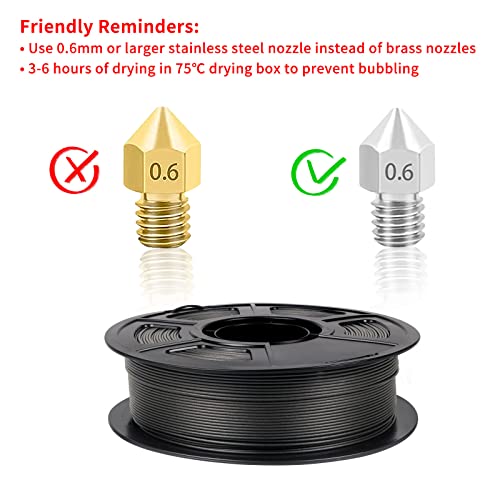 iSANGHU Carbon Fiber PETG Filament 1.75 +/-0.02mm, Upgraded Black PETG CF 3D Printer Filament, Lightweight High Strength, Good Layer Adhesion, Moisture Free, 3D Filament for Most FDM 3D Printers 1KG