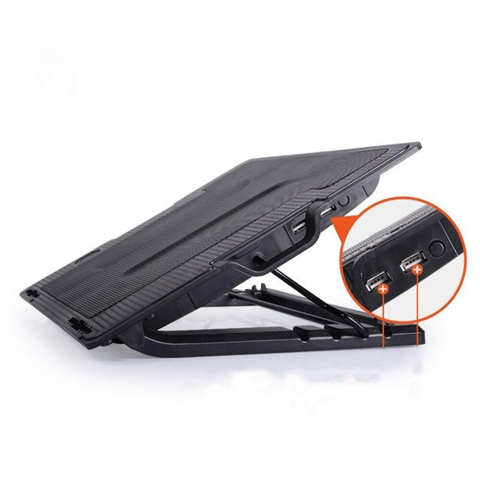 Cooling Pad, Portable Laptop Cooler Stand, Adjustable Laptop Cooling Pad, Heat Protection Laptop Cooling Stand, Noise Free Notebook Cooling Fan, Pc Cooling Holder for Overheating Prevention Protection