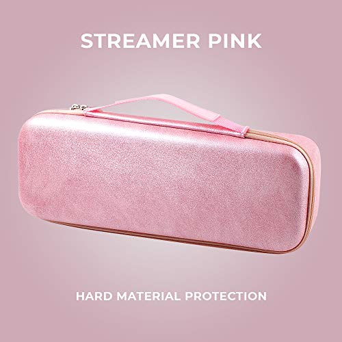 Case compatible with Revlon One-Step Hair Dryer & Volumizer Hot Air Brush, Blow Dryer Organizer Storage Bag (Pink)