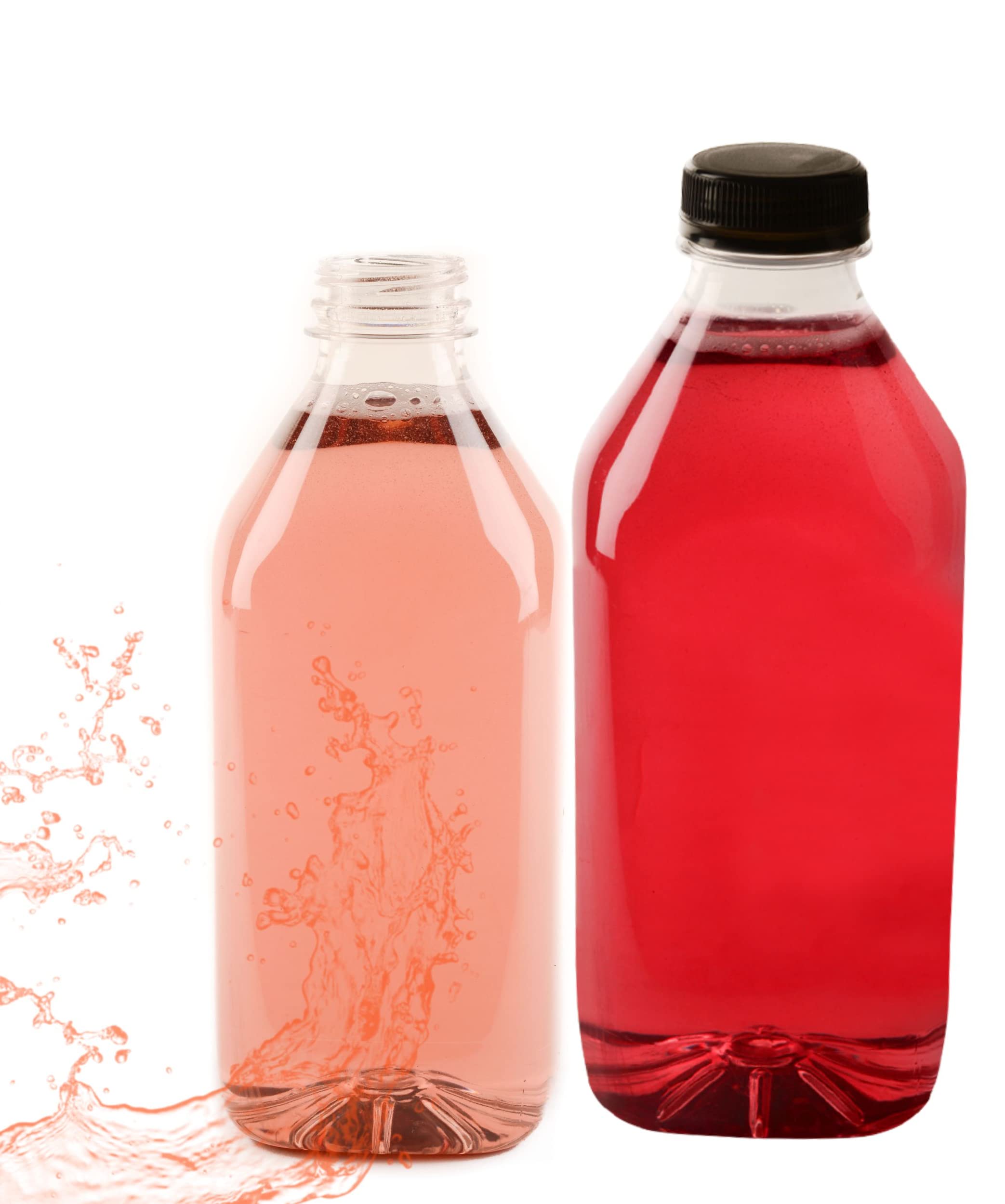 EcoQuality [77 PACK] Empty Clear Plastic Juice Bottles with Tamper Evident Caps 32 OZ Quart Bottles - Smoothie Bottles - Ideal for Juices, Milk, Smoothies, Juice Containers and even Meal Prep