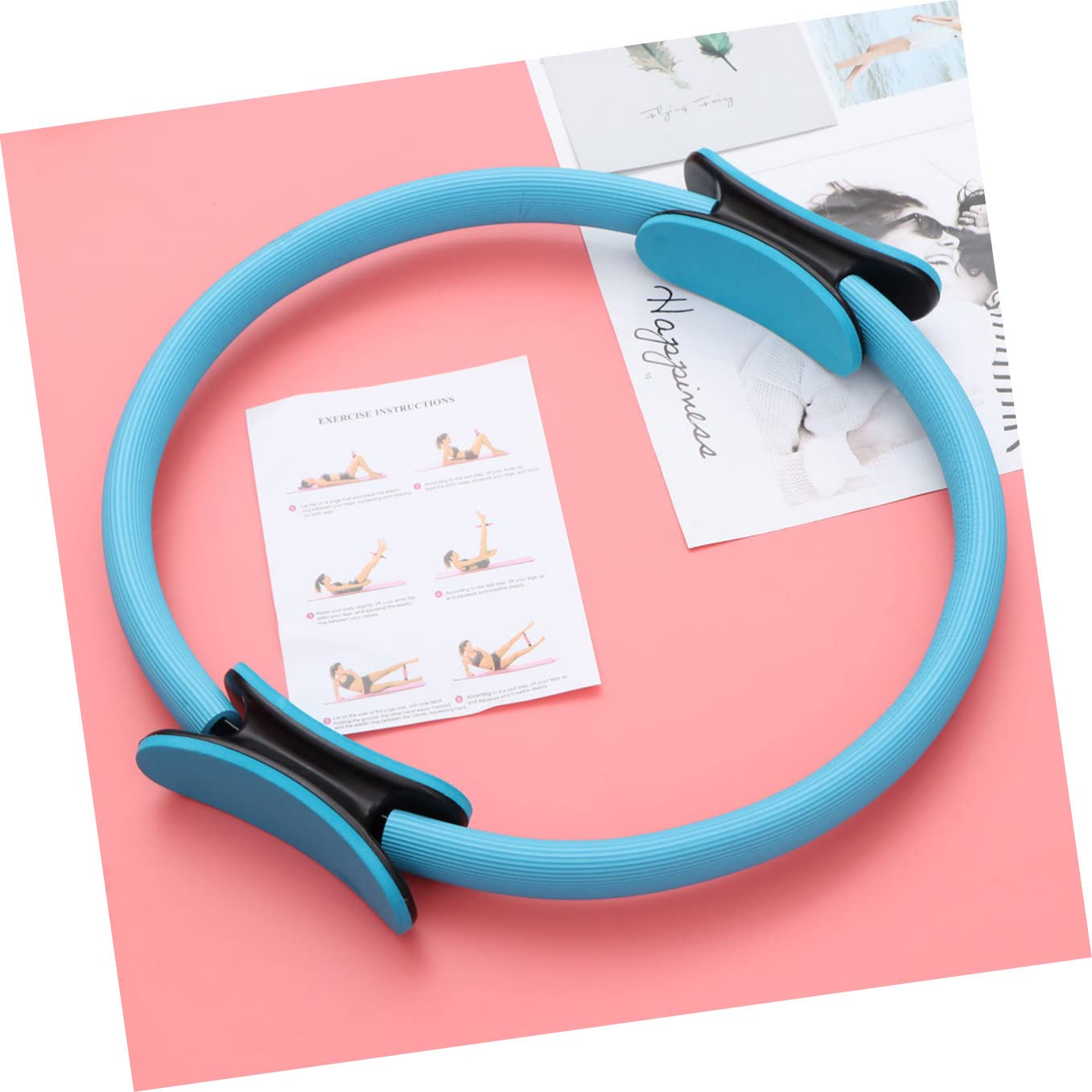 CLISPEED 1pc Pilates Toning Ring Fitness Circle Toning Ring Exercise Accessories Toning Thigh Circle Pilates Yoga Ring Pilates Ring Workout Resistance Training Exercise Circle Sports