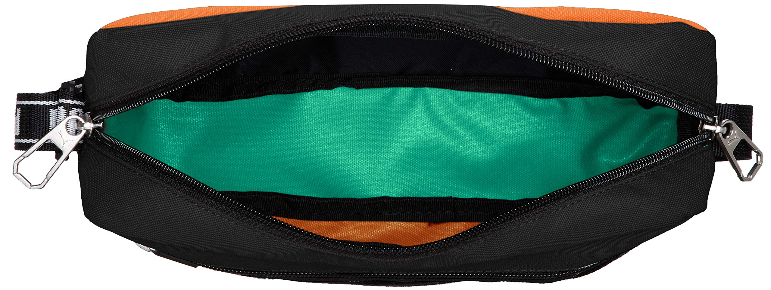 Puma J20054 Vogel Horizontal Mini Shoulder Bag, Orange Turquoise