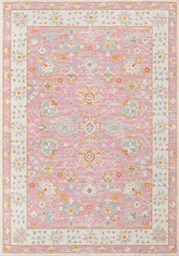 Momeni Anatolia Area Rug, 6'6" X 9', Pink
