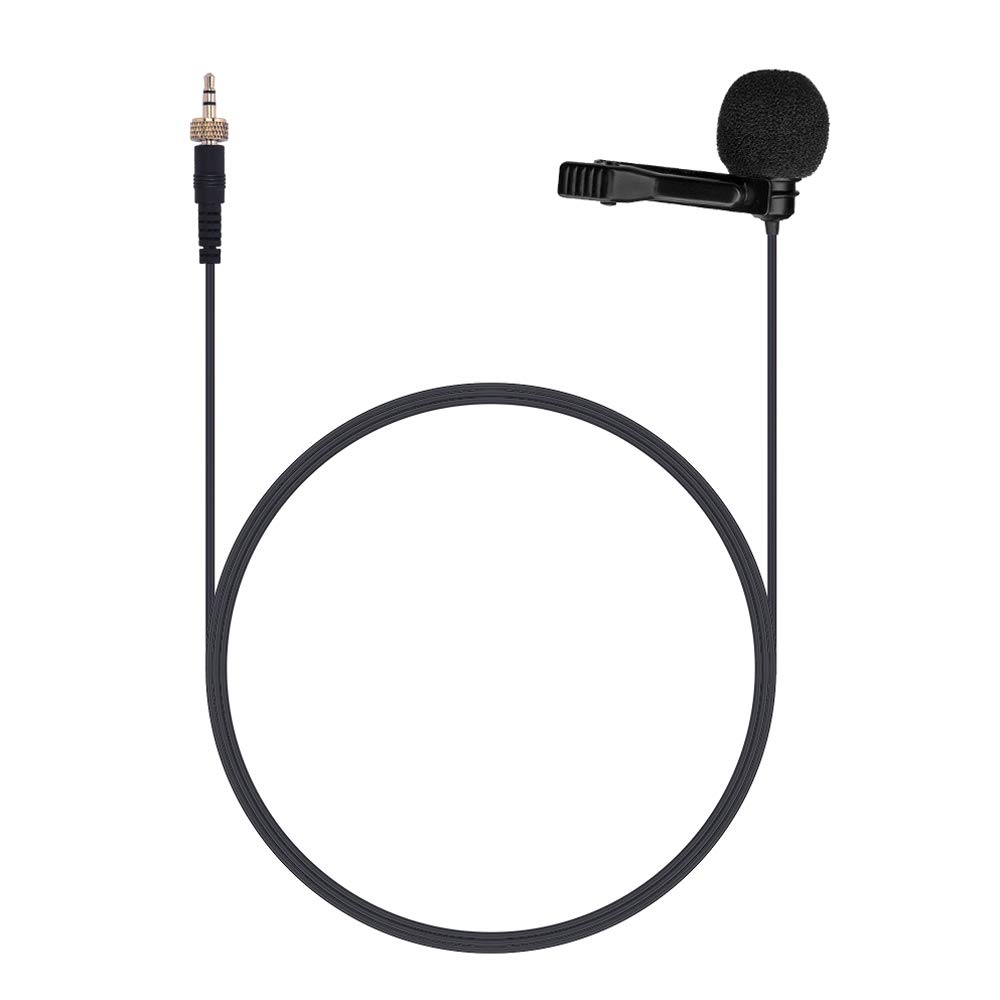 comica Lavalier Microphone CVM-M-C1 Cardioid Hands Free Clip on Lapel Mic for Sennheiser Wireless Lav Microphone Transmitter System