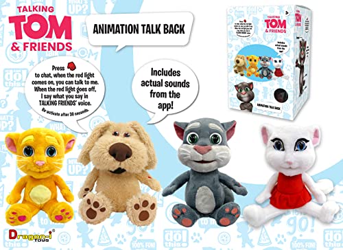 Relsy Talking Tom & Friends, My Talking Tom 12 Inch Plush Toy with Interactive Features, Talkback Talking Friends Stuffed Cuddly Plush Toy 12"