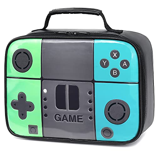 Tongtai Kids Lunch Box Boy Insulated Lunch Bag Game Leather Thermal Lunch bag for School Insulated Cooler Bag Game Lunch Boxes for Boys Girls Kids Toddlers Teen