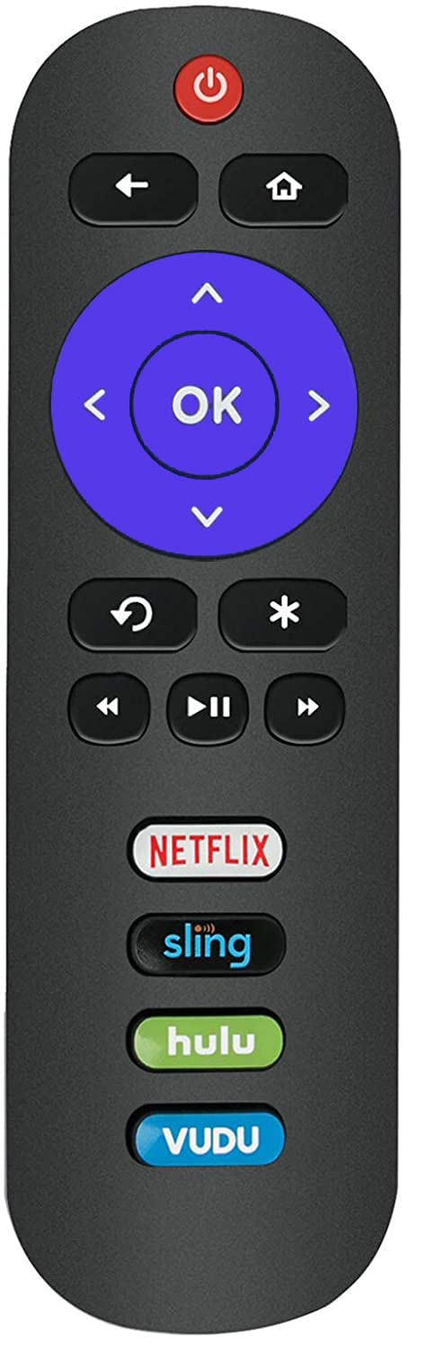 Remote Control Replacement for JVC Roku TV LT-32MAW388 LT-40MAB588 LT-43MAW588 LT-49MAW598 LT-50MAW595 LT-65MAW595