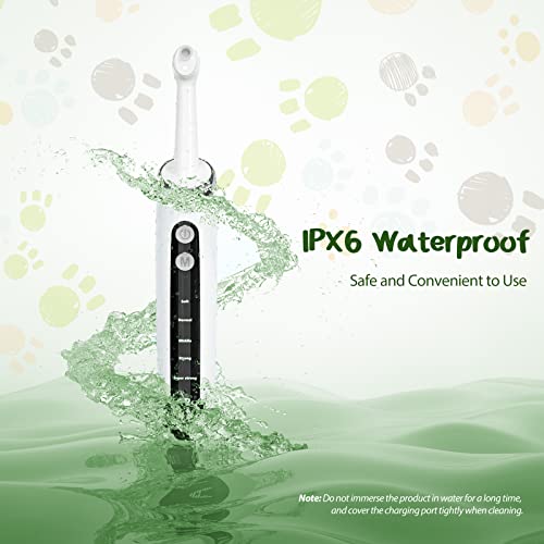 Tooth Polisher, Smile-Aid Multifunctional Replacement Head Teeth Cleaning Kit for Daily Cleaning and Care for People, Cats and Dogs, USB Charging, Waterproof