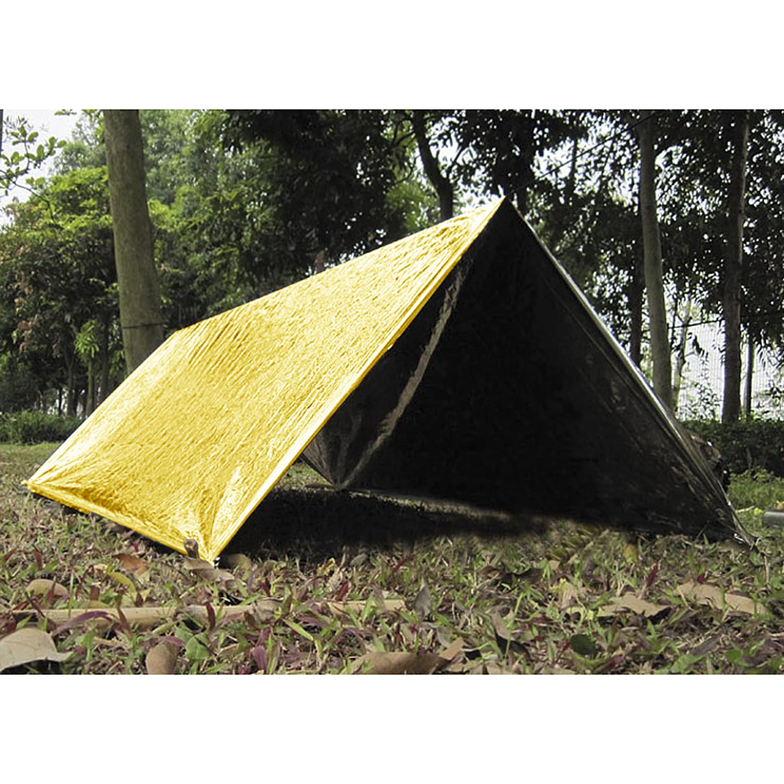 Clobeau 5PCS Emergency Sleeping Bags Thermal Camping Emergency BlanketsāSpace Blankets Survival Waterproof Bivy Survival Gear for Hiking Camping, First Aid Kits Survival Gear Sleep Bags Bivy