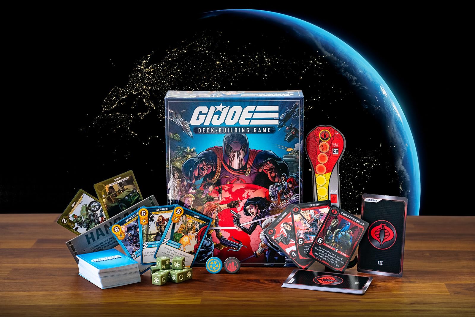 Renegade Game Studios G. I. Joe Deck-Building Game, 1-4 players, Ages 14+, Fully Cooperative Game, Core Set