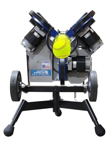 Junior Hack Attack Softball Pitching Machine by Sports Attack, grey, black